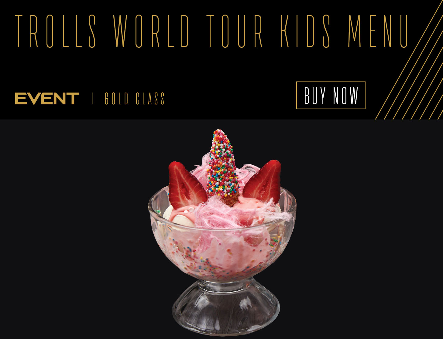 Kids Gold Class Menu - Event Cinemas